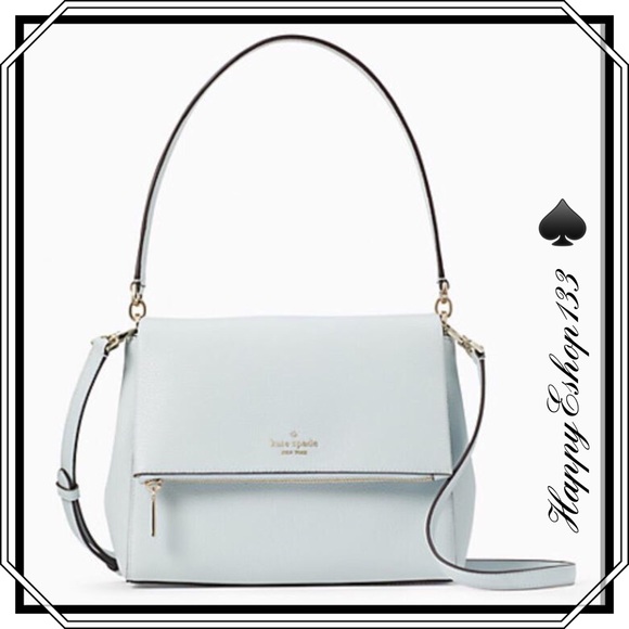 kate spade | Bags | Kate Spade Leila Pebbled Leather Medium Flap ...